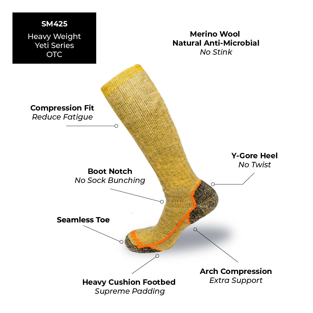 Yeti Series OTC Wool Socks for Extreme Cold | Fish Monkey – Fish Monkey ...